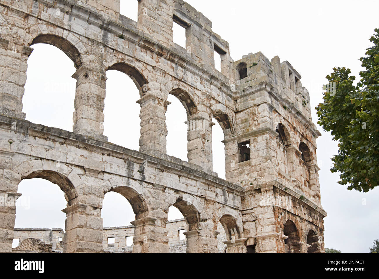 Wall of amphitheatre Stock Photo - Alamy
