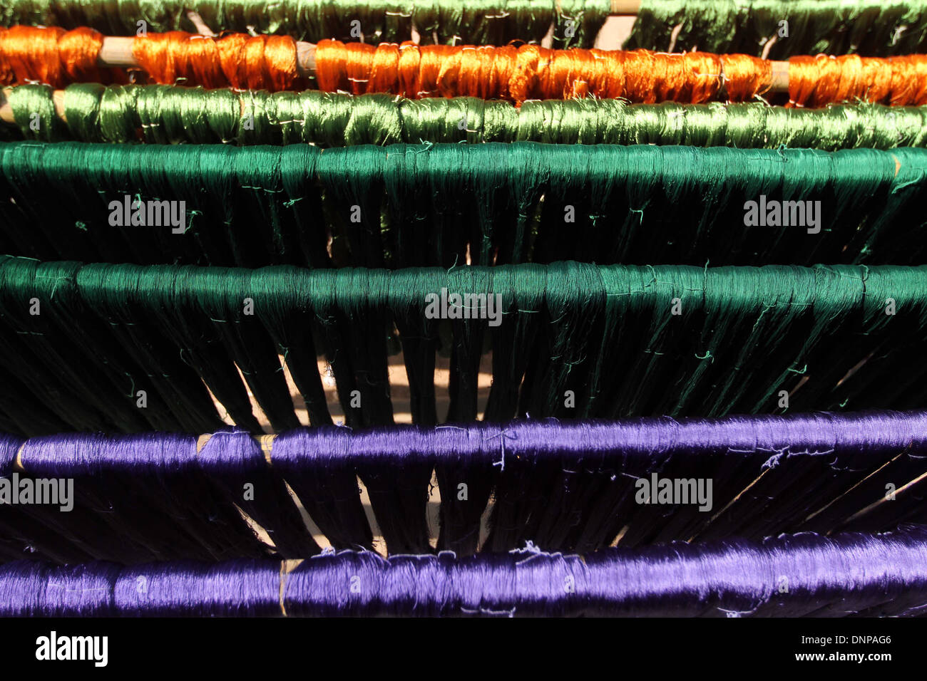 Silk handloom weaving in Dhaka. 03 Jan 2014. Silk , handloom Stock ...