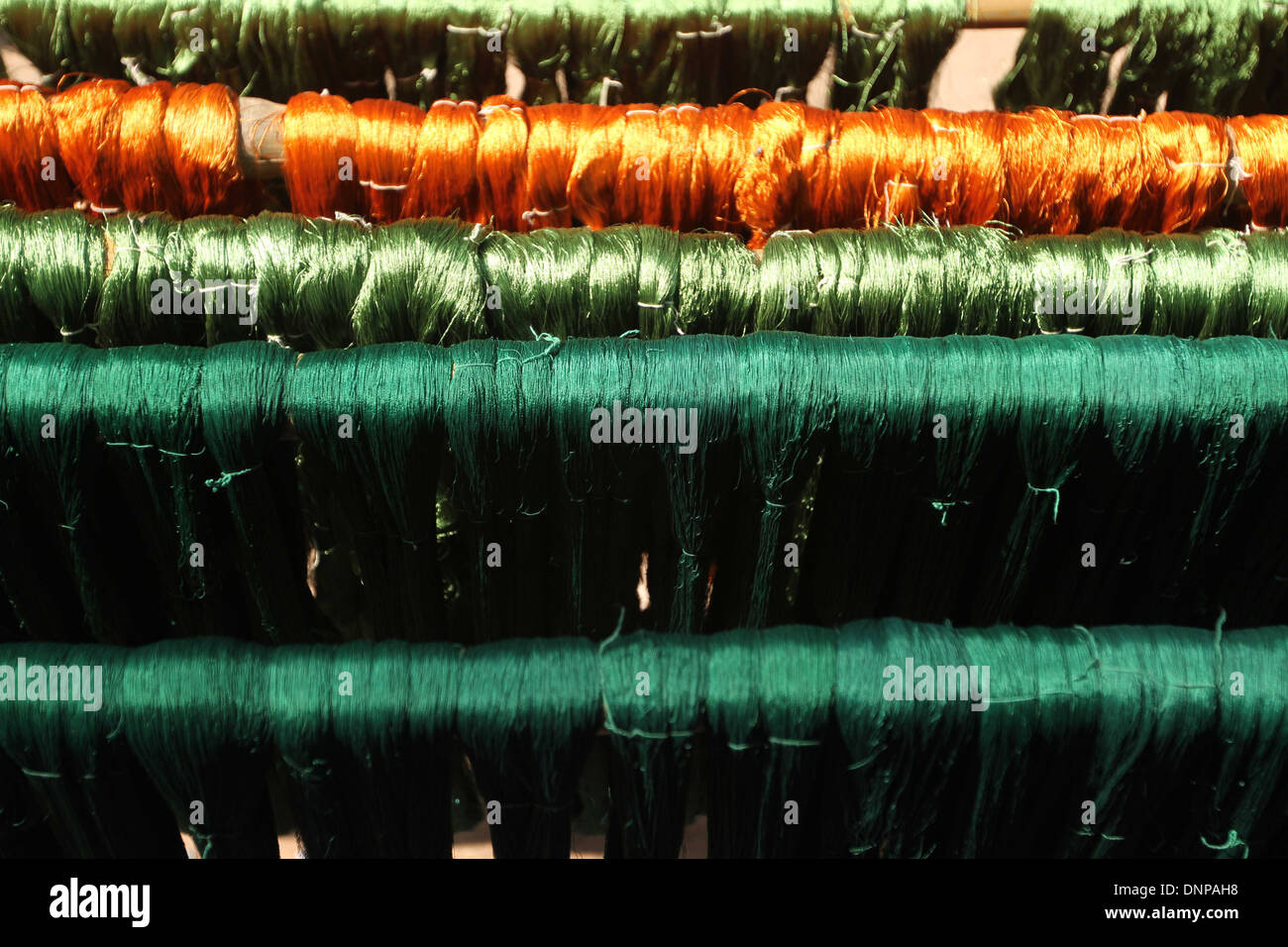 Silk handloom weaving in Dhaka. 03 Jan 2014. Silk , handloom Stock ...