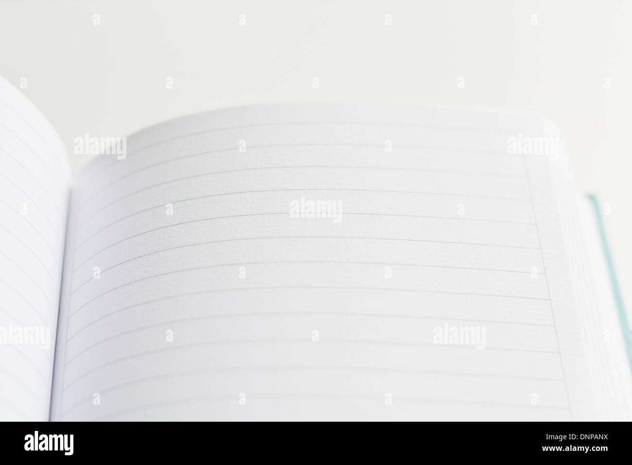 Open and empty journal Stock Photo - Alamy