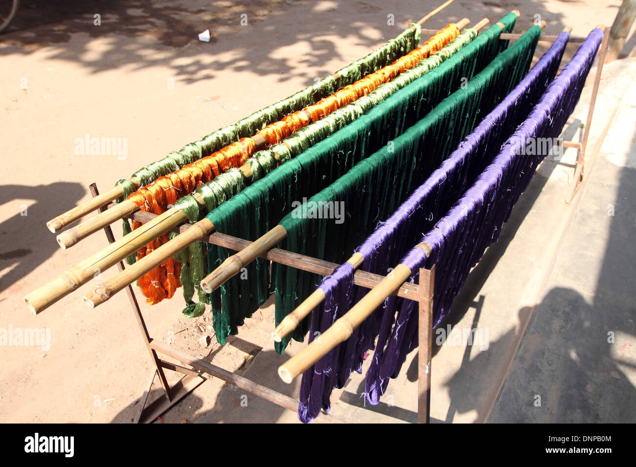 Silk handloom weaving in Dhaka. 03 Jan 2014. Silk , handloom Stock ...
