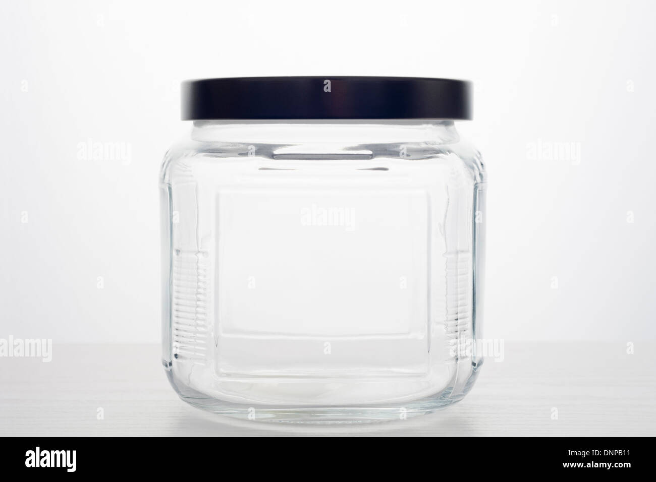 Empty glass jar Stock Photo - Alamy