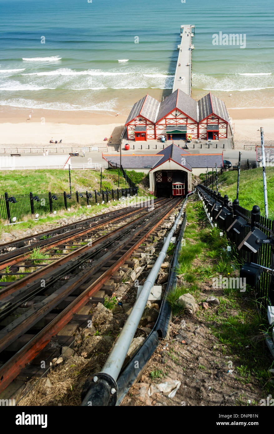 The saltburn cliff lift hi-res stock photography and images - Alamy