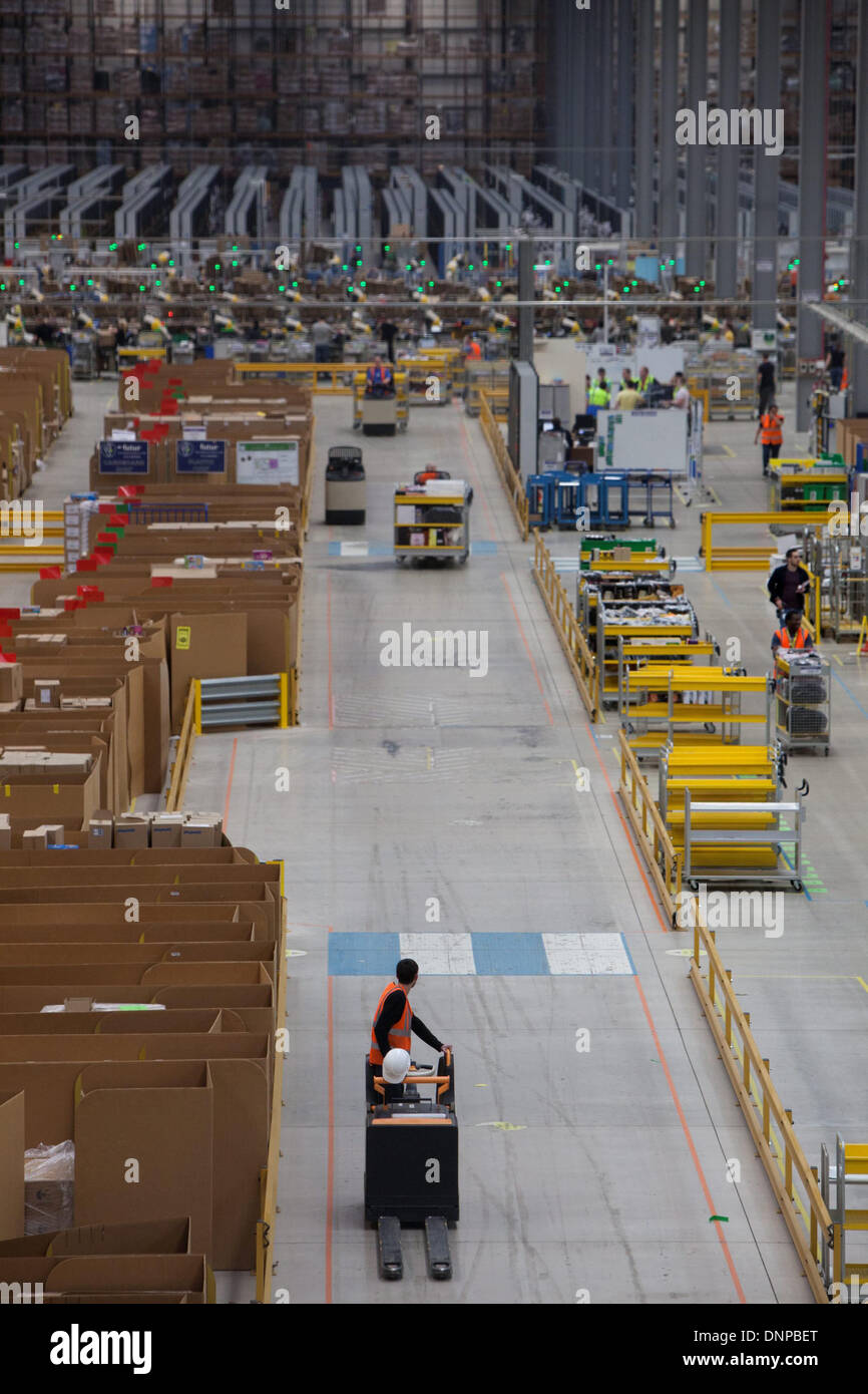 Fascinating behind the scenes picture of the Amazon Distribution Centre ...