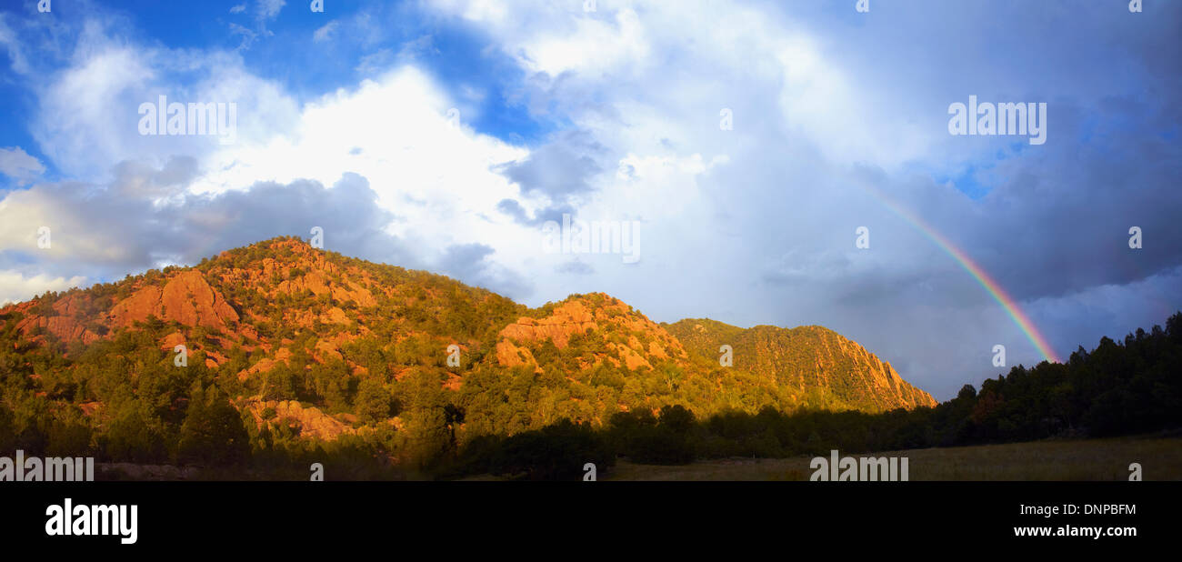Rainbow over mountain hi-res stock photography and images - Alamy
