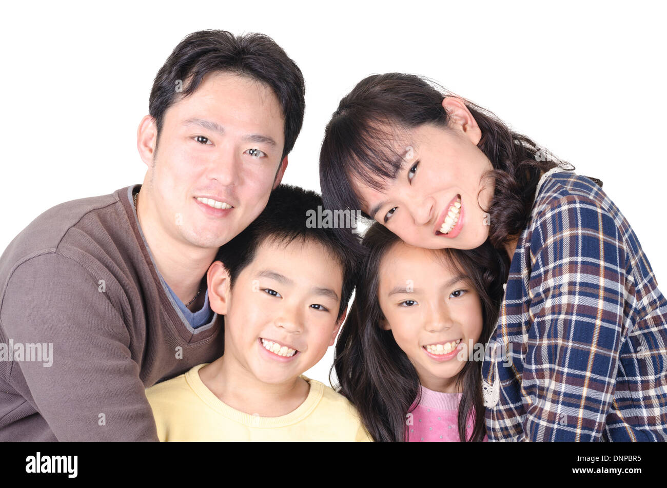 Happy family portrait Stock Photo - Alamy