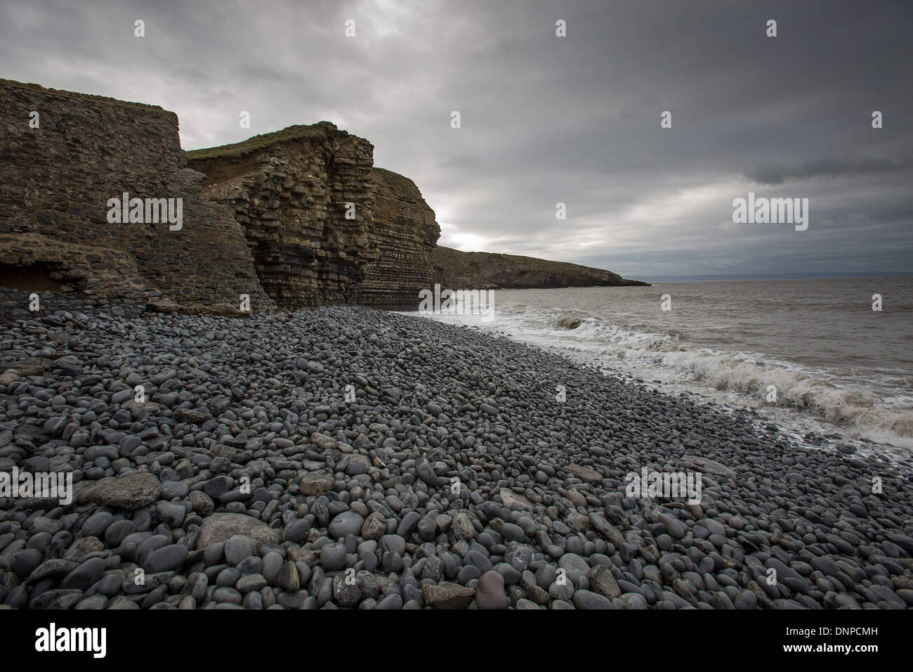 Southerndown Cliffs in Wales Stock Photo - Alamy