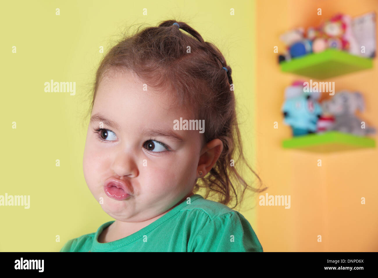 portrait of a beautiful caucasian girl pouting Stock Photo - Alamy