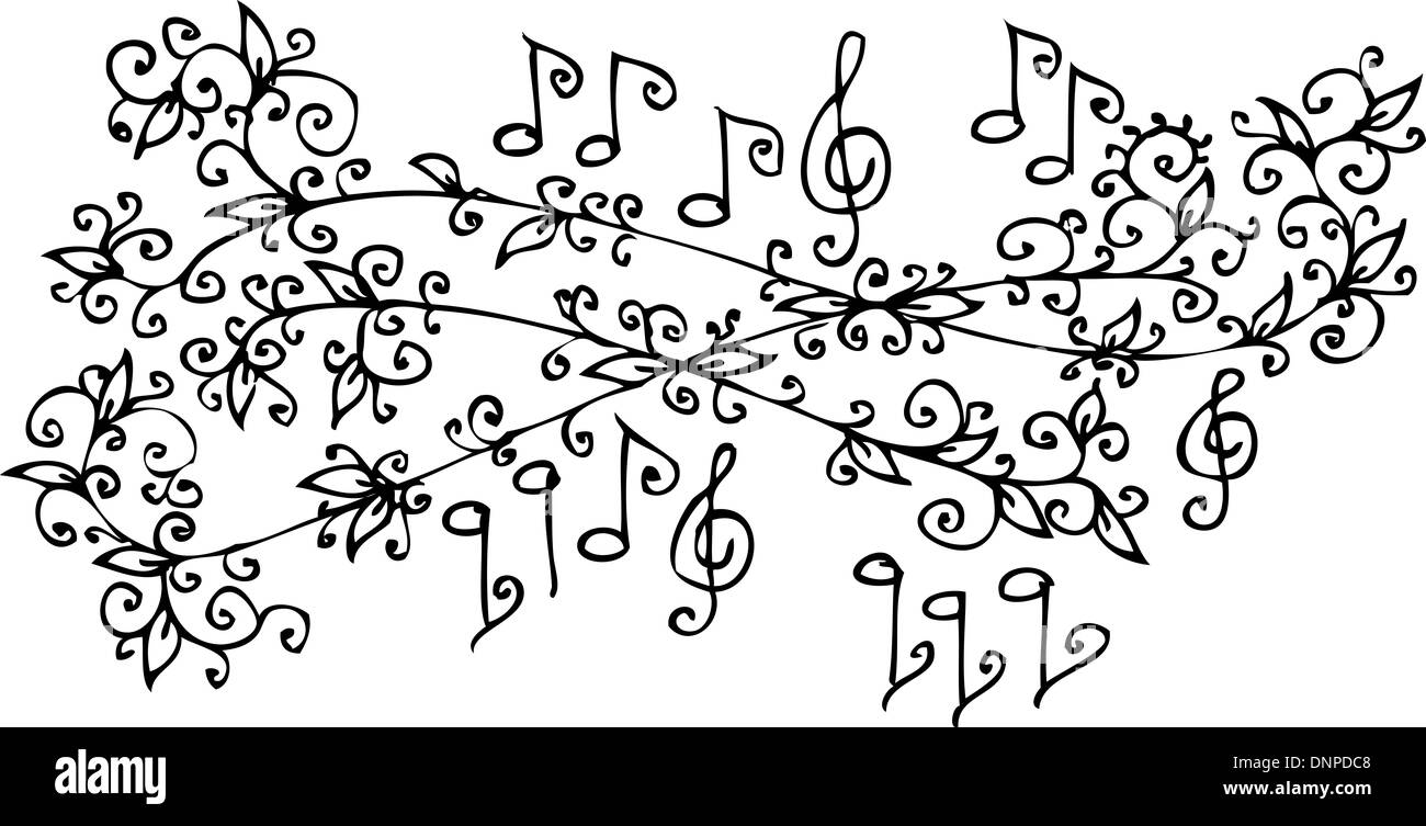 Musical fantasy Black and White Stock Photos & Images - Alamy