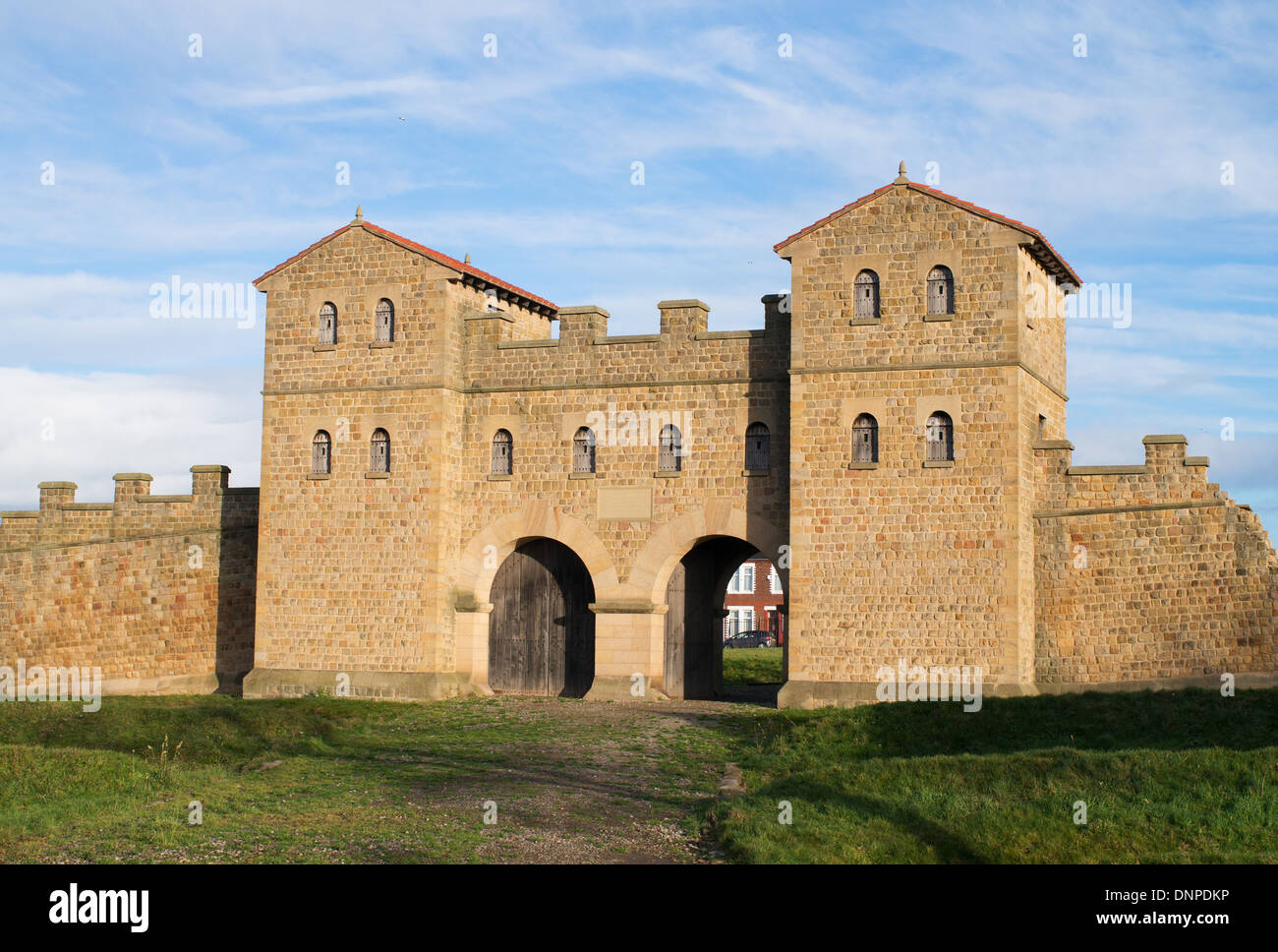 The gateway of Arbeia a partial replica of the Roman fort at South ...