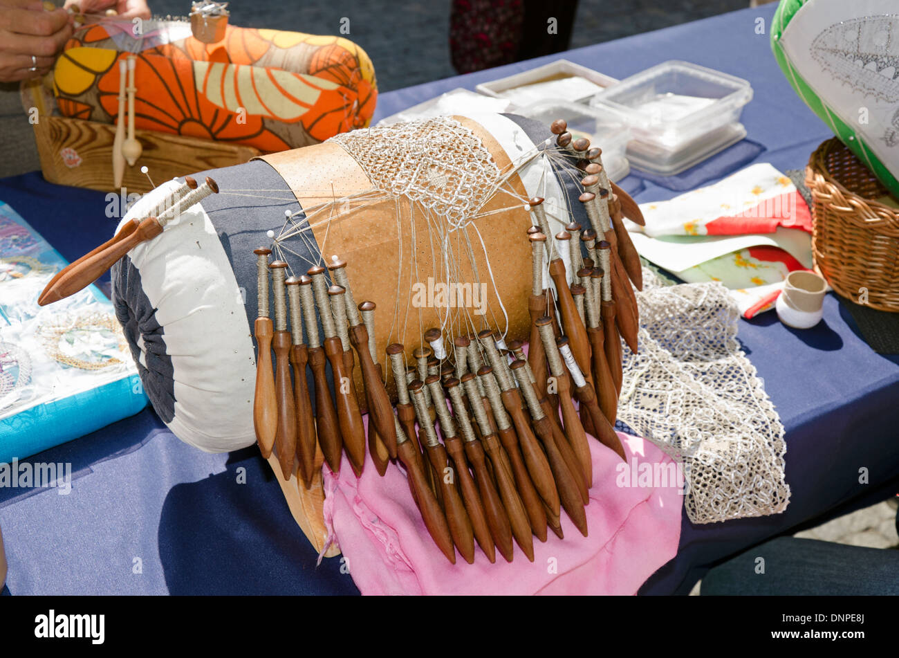 Bobbin lace pattern hi-res stock photography and images - Alamy