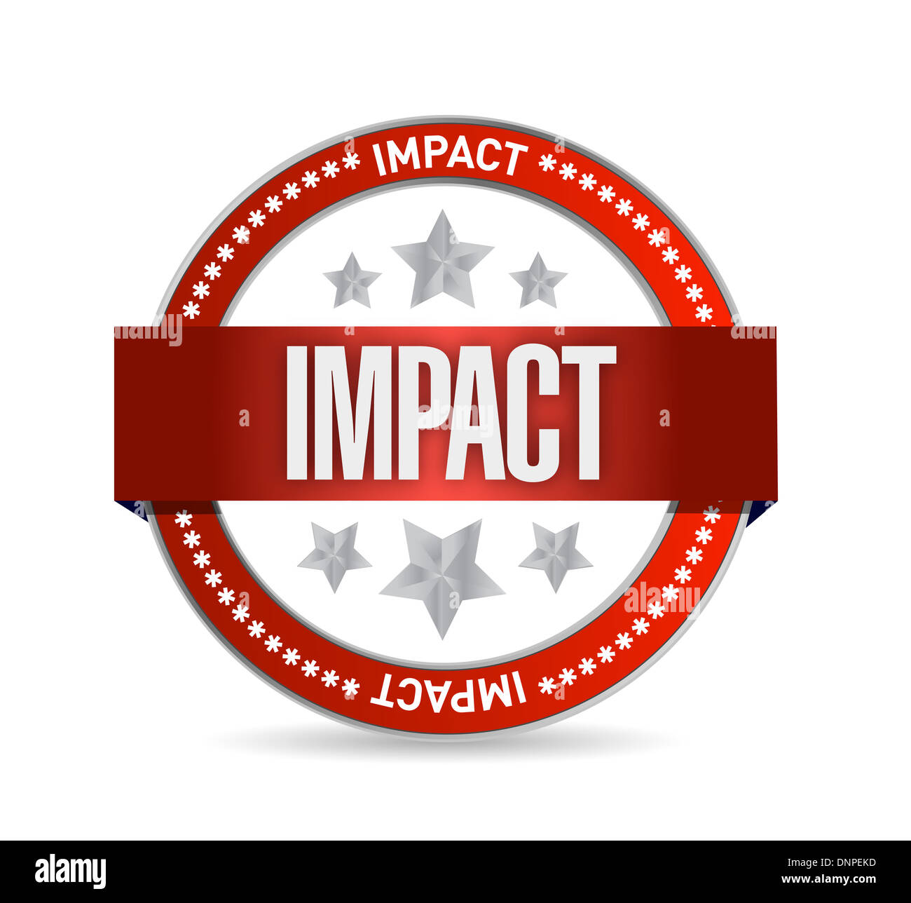 impact seal illustration design over a white background Stock Photo - Alamy