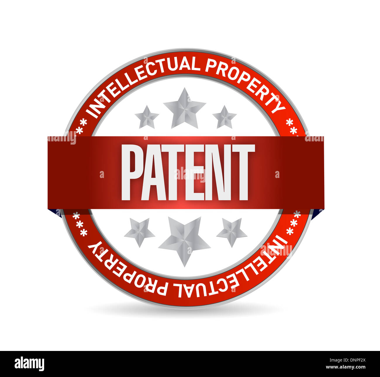 patent seal stamp illustration design over a white background Stock ...