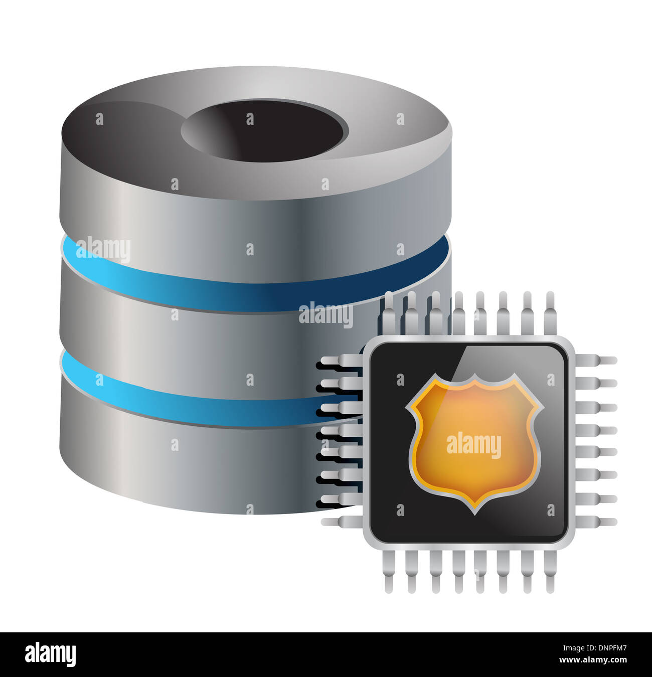 3d illustration electronic chip over Cut Out Stock Images & Pictures ...