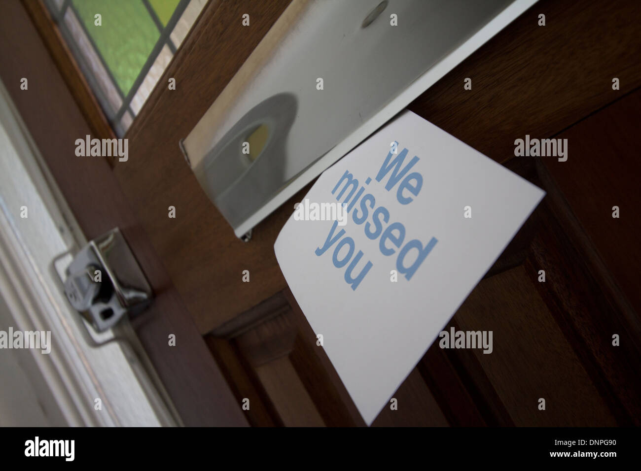 Missed delivery card hi-res stock photography and images - Alamy