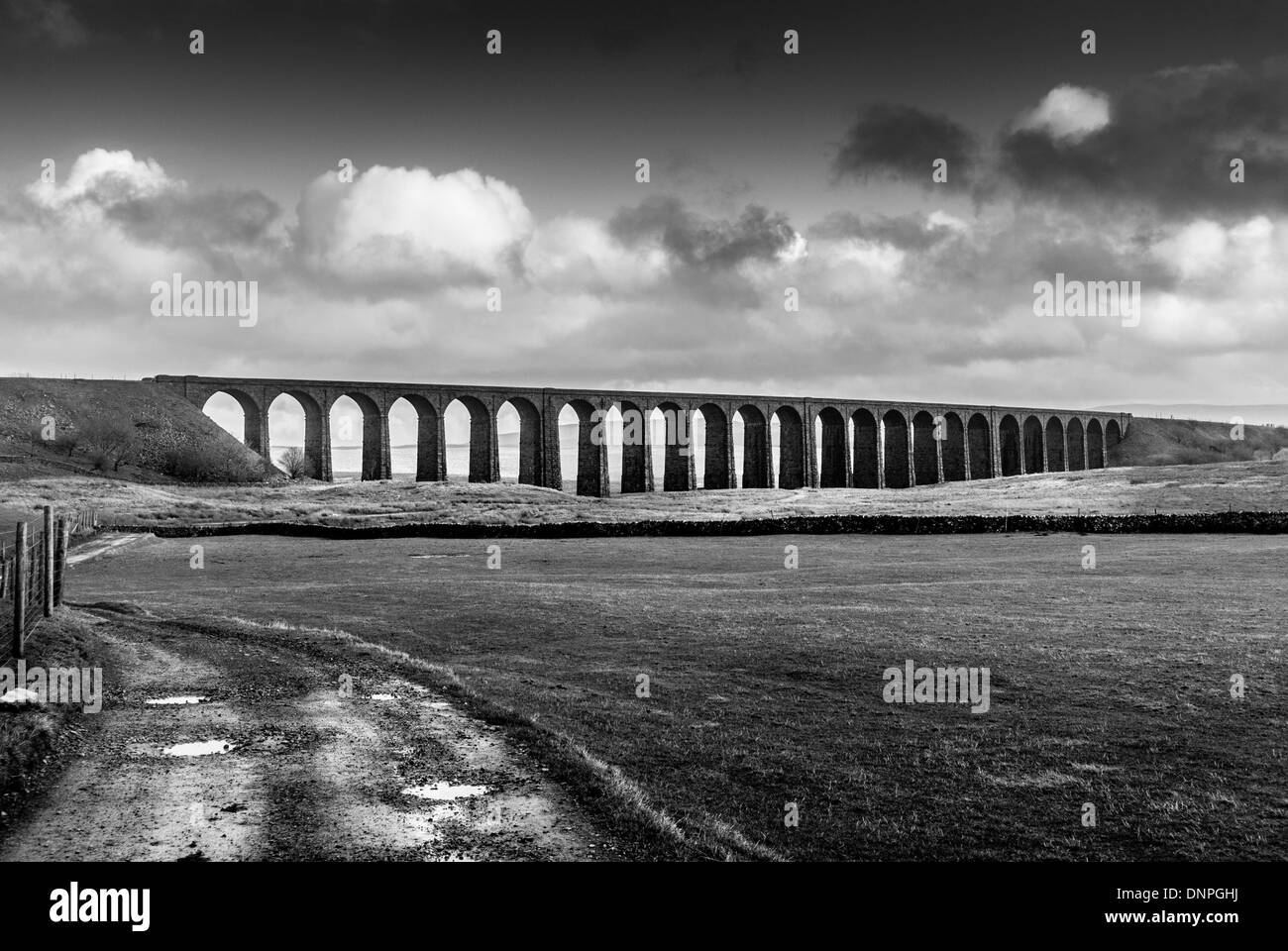 Ribblehead Viaduct, North Yorkshire. Originally named Batty Moss ...