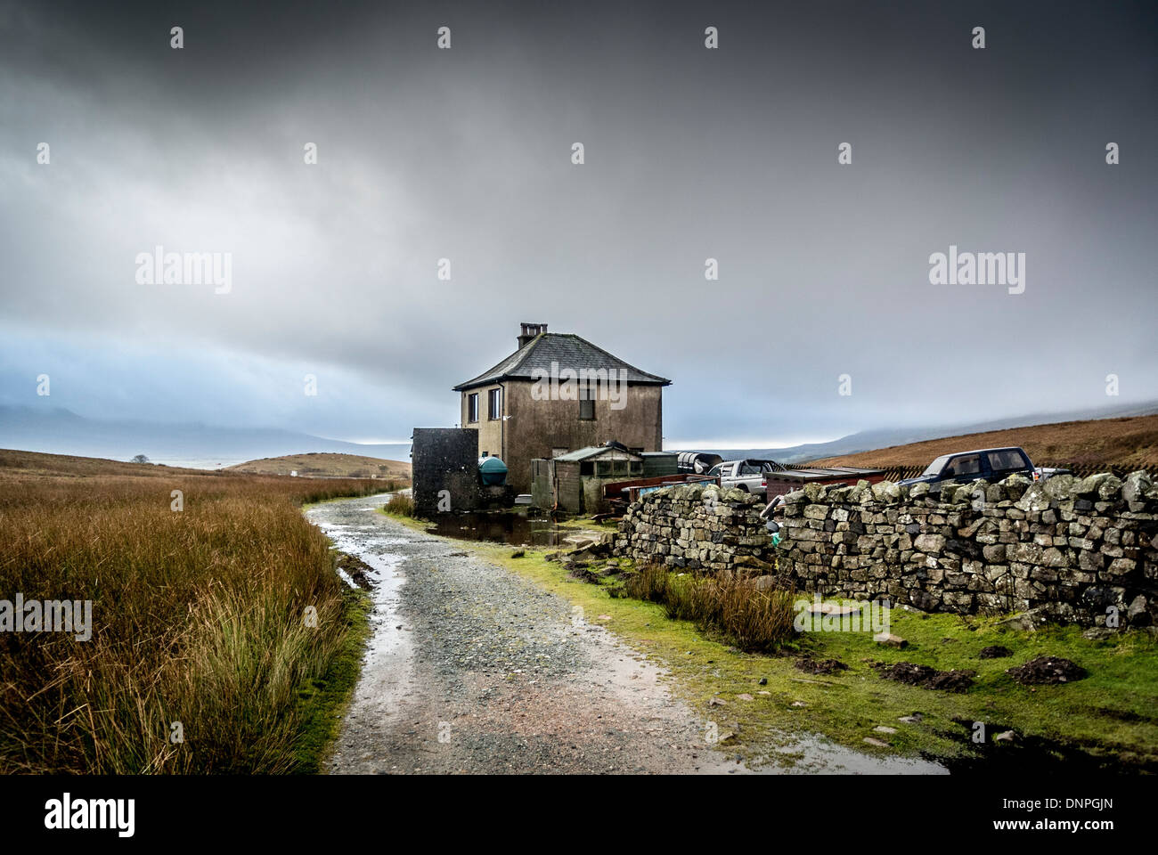 Isolated house at Blea Moor Signal Box, Ribblehead, North Yorkshire ...