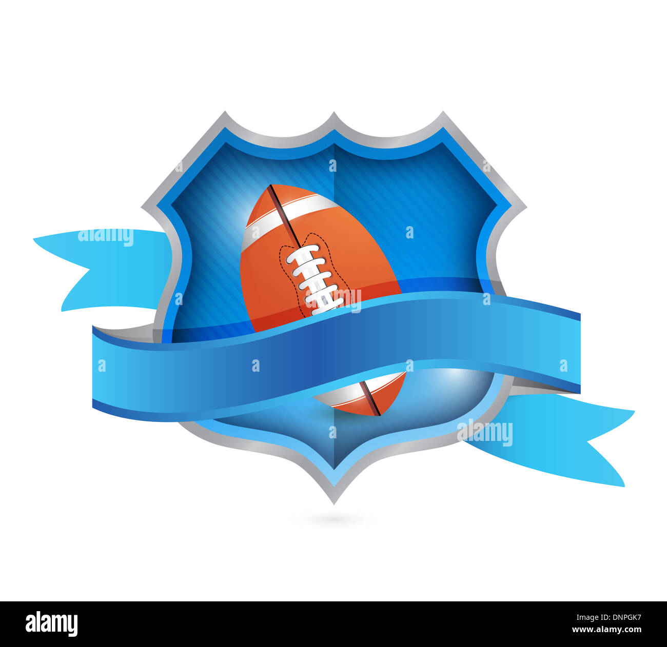 football shield seal illustration design over a white background Stock ...