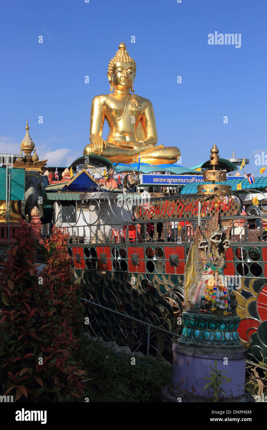 golden buddha at golden triangle,chiang sean Stock Photo - Alamy