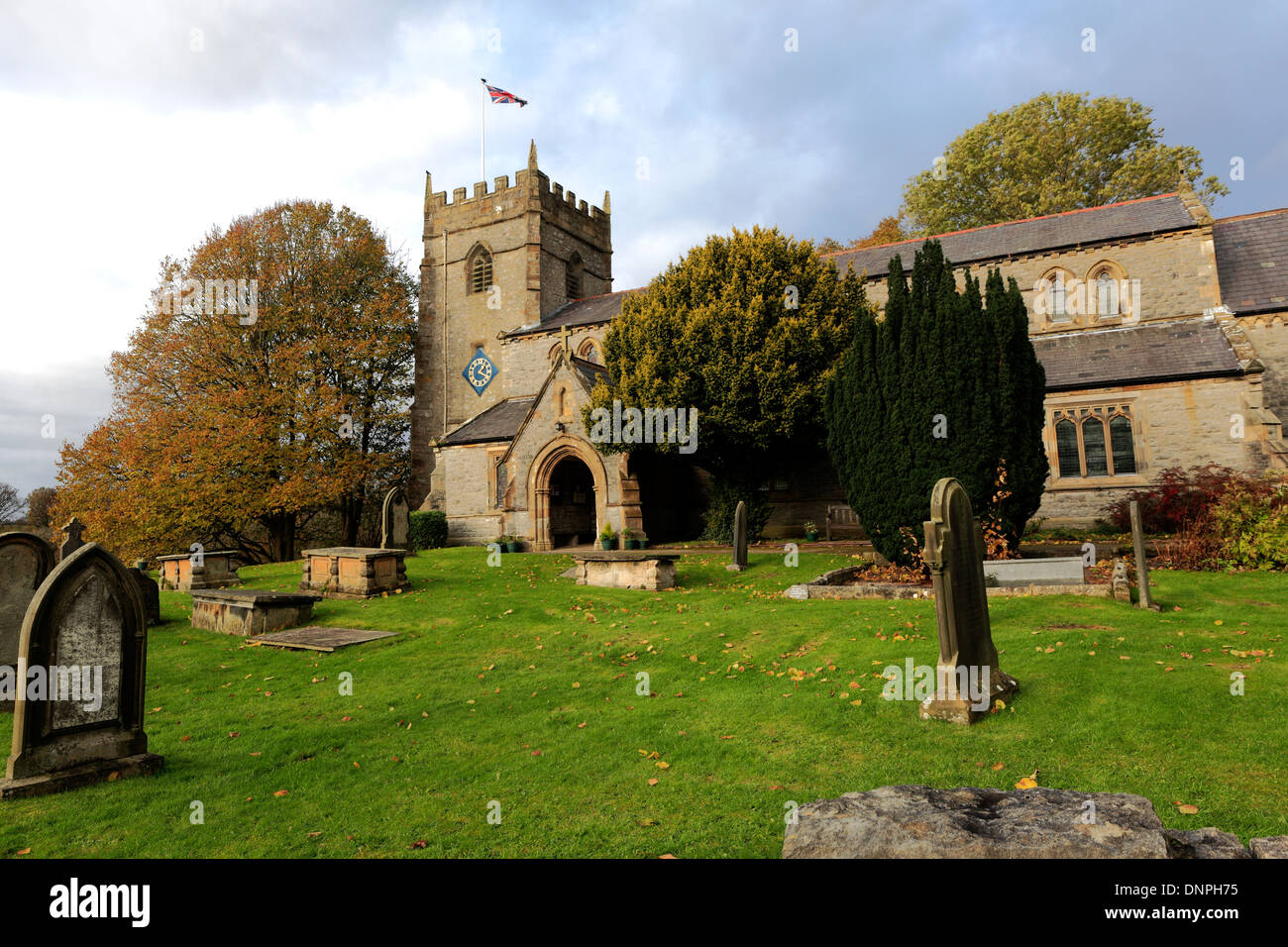 St Marys Parish church, Ingleton village, Yorkshire Dales National Park ...