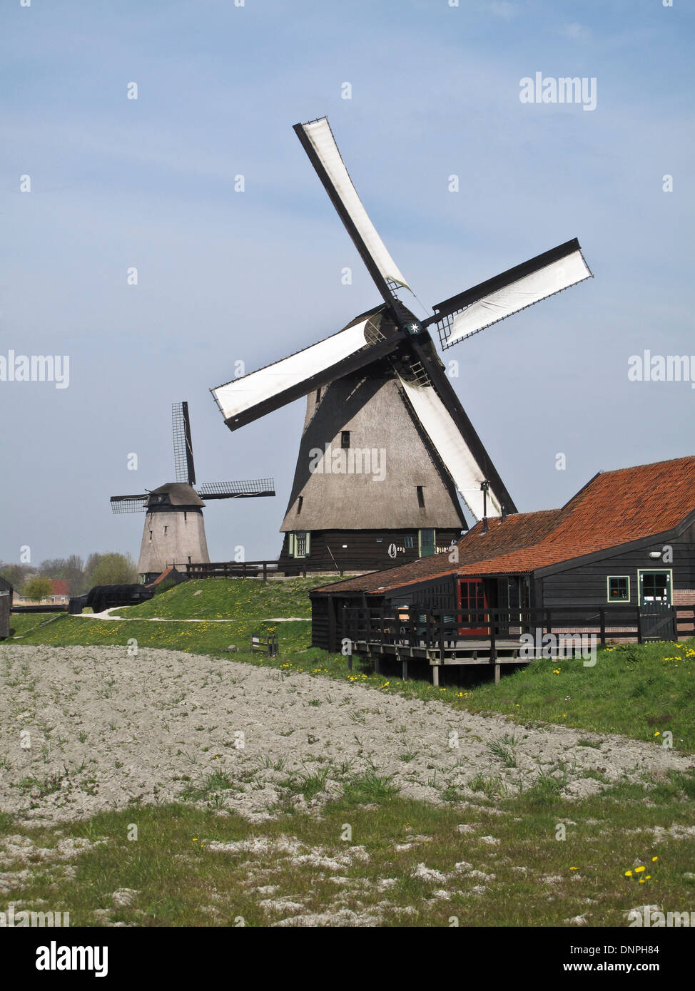 Windmills in The Netherlands Stock Photo - Alamy