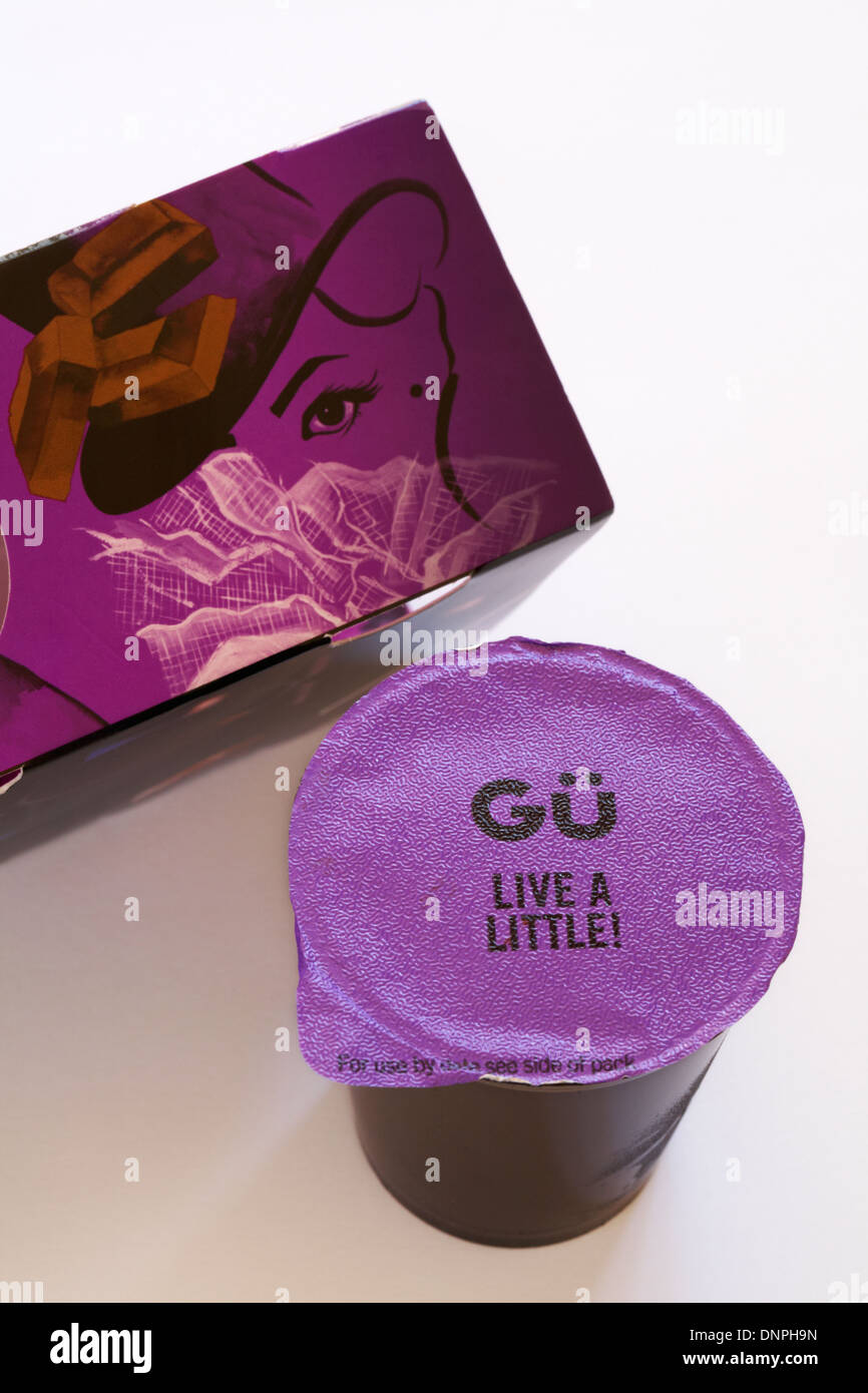 Gü puddings chocolate ganache mini puds - live a little set on white ...