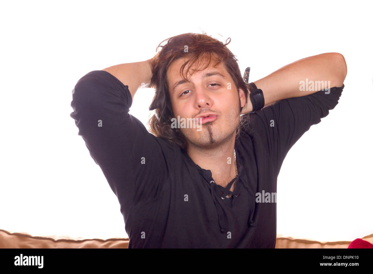 Man straight hair hi-res stock photography and images - Alamy