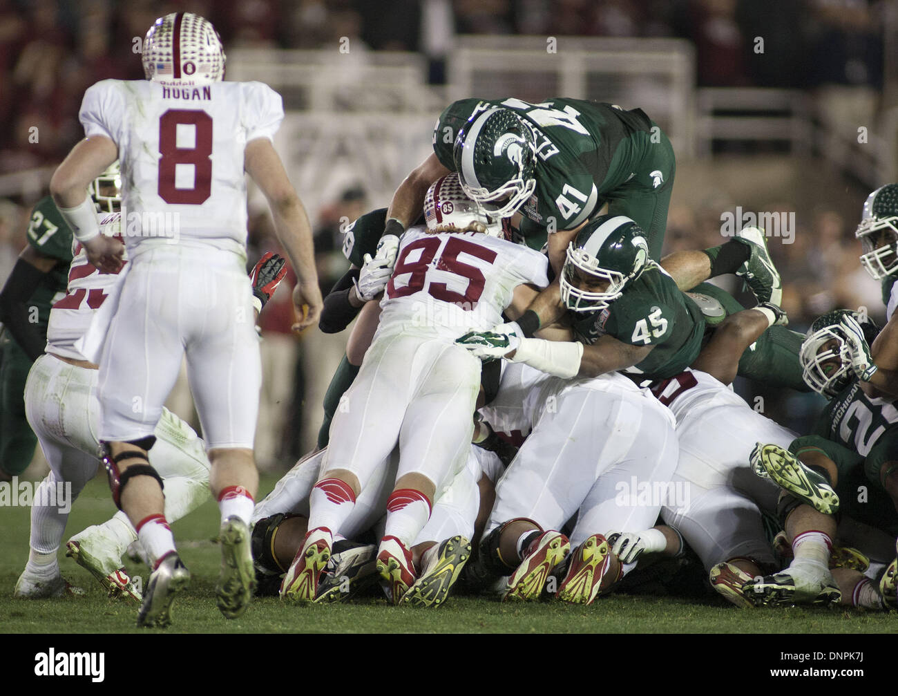 Pasadena, CALIFORNIA, USA. 1st Jan, 2014. Fullback Ryan Hewitt #85 of ...