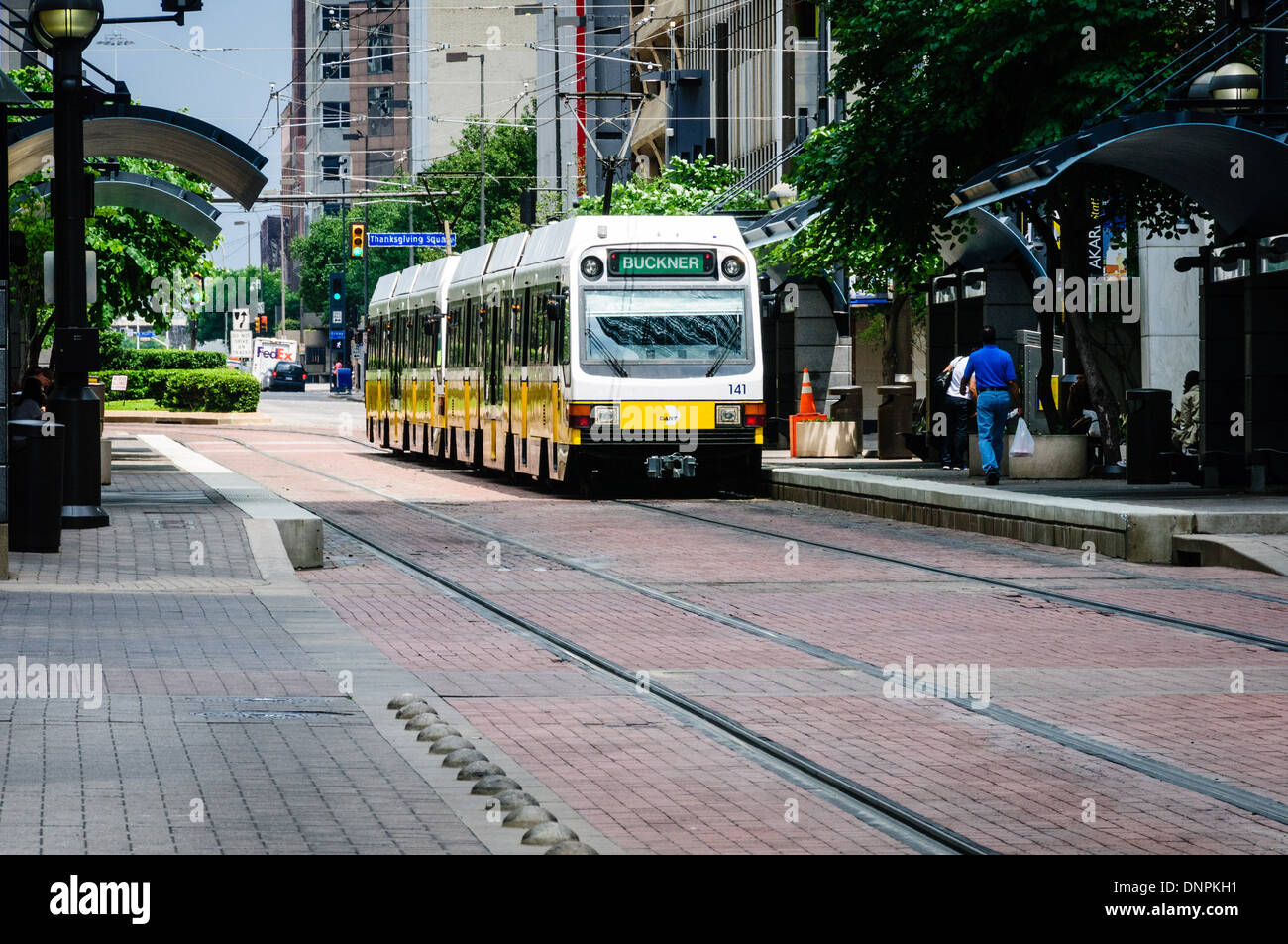 Akard Station, DART Light Rail, Downtown Dallas, Texas Stock Photo - Alamy