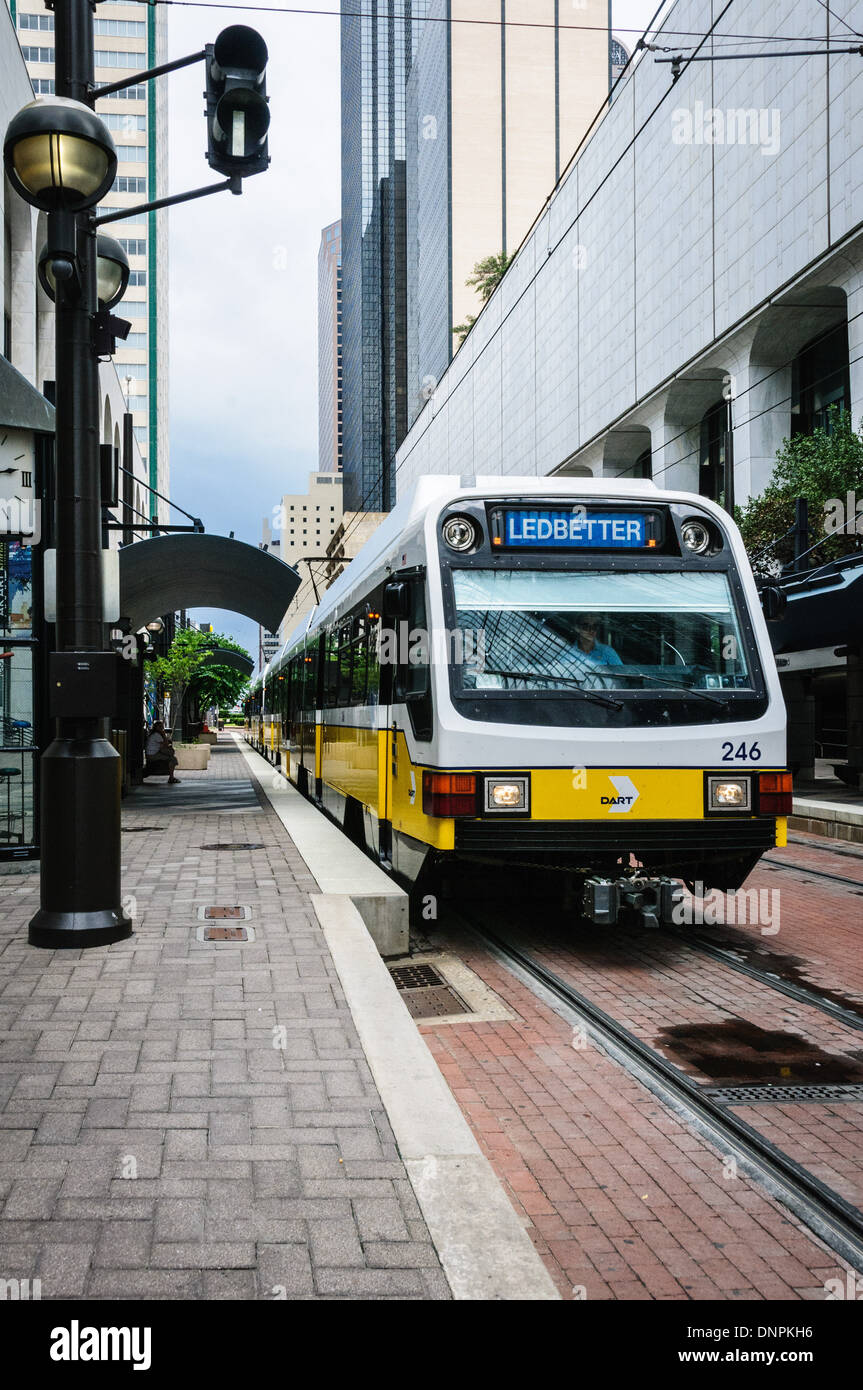 Akard Station, DART Light Rail, Downtown Dallas, Texas Stock Photo - Alamy