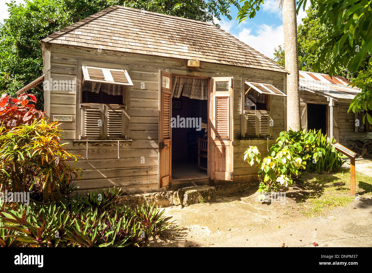 Chattel House, Tyrol Cot Heritage Village, St Michael, Barbados Stock ...