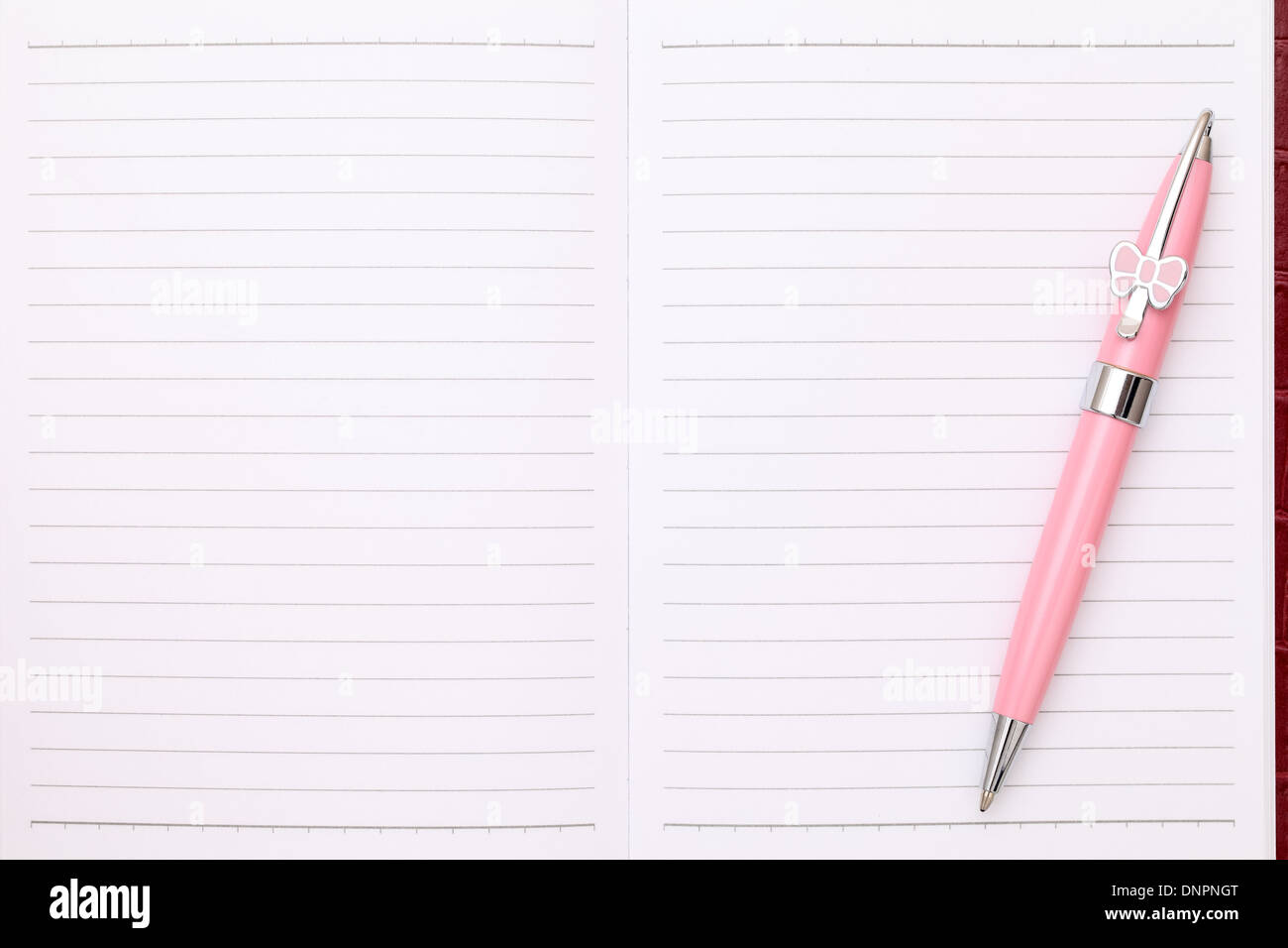 Blank notebook pen hi-res stock photography and images - Alamy