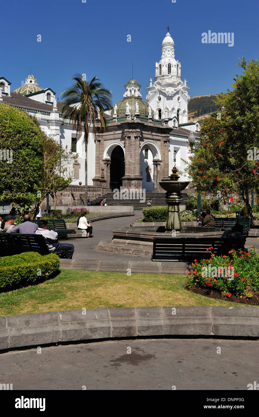 Cathedral of Quito city, capital of Ecuador Stock Photo - Alamy