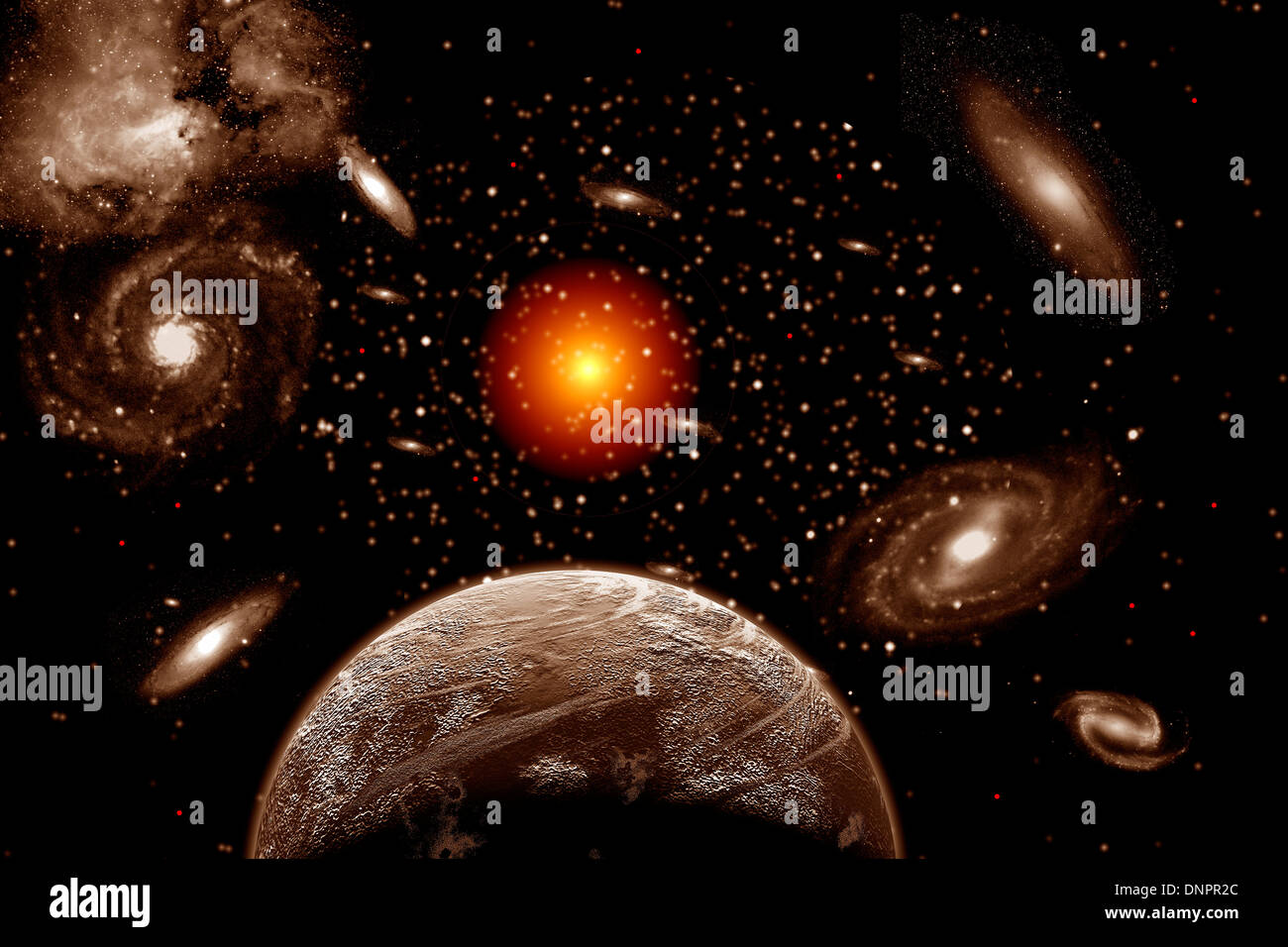 Red Giant Star Stock Photo - Alamy