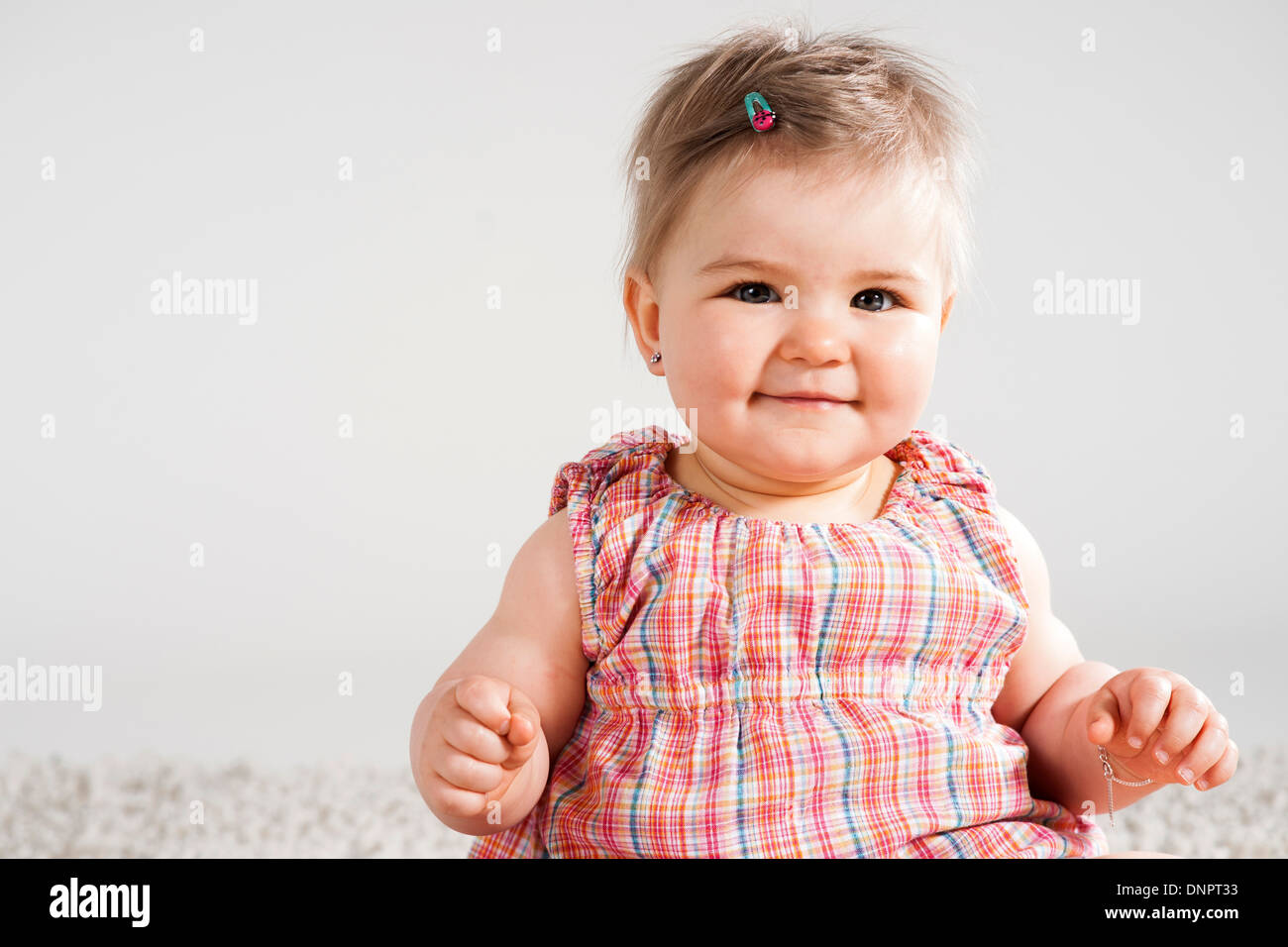 Portrait of Baby Girl, Studio Shot Stock Photo - Alamy
