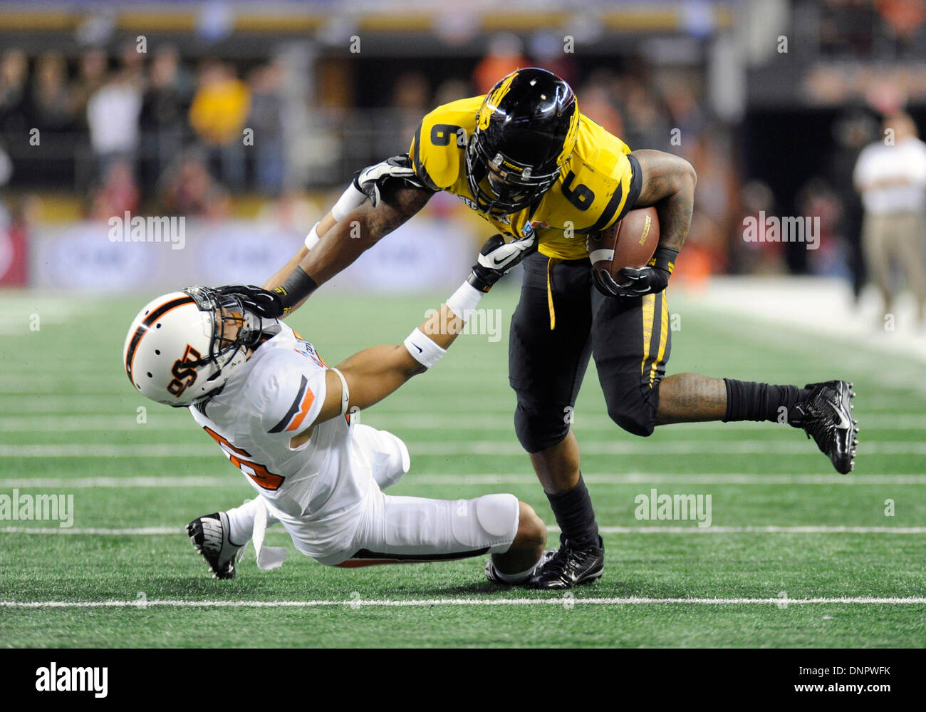 January 03, 2014: Missouri Tigers running back Marcus Murphy #6 is ...