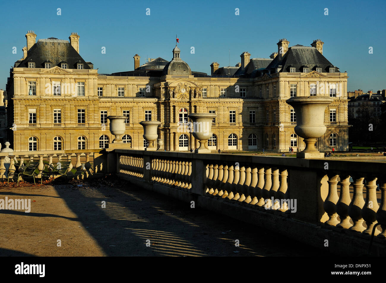 The Luxembourg Palace, seat of the French Senate, Paris, France Stock ...