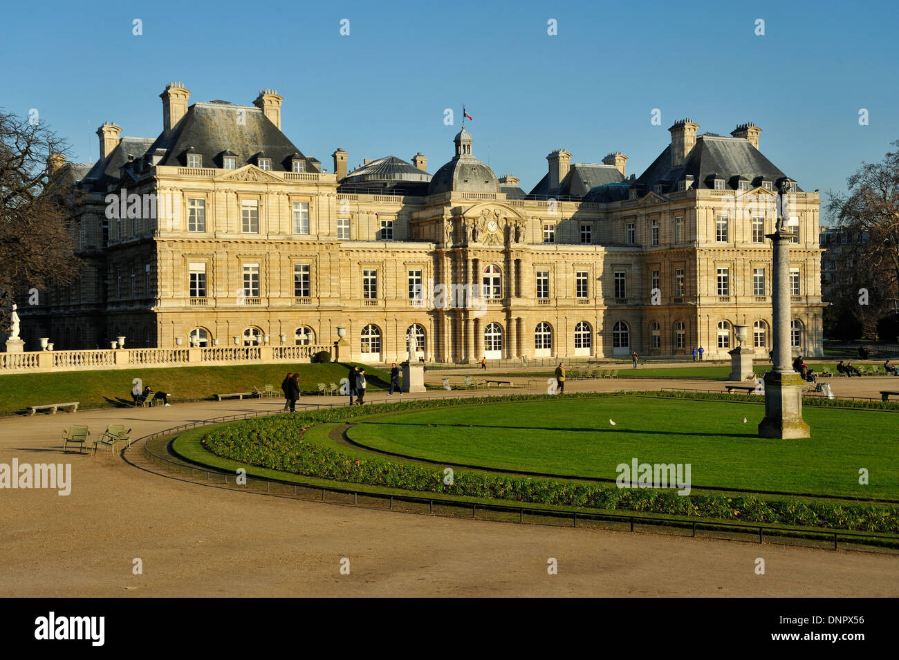 The Luxembourg Palace, seat of the French Senate, Paris, France Stock ...