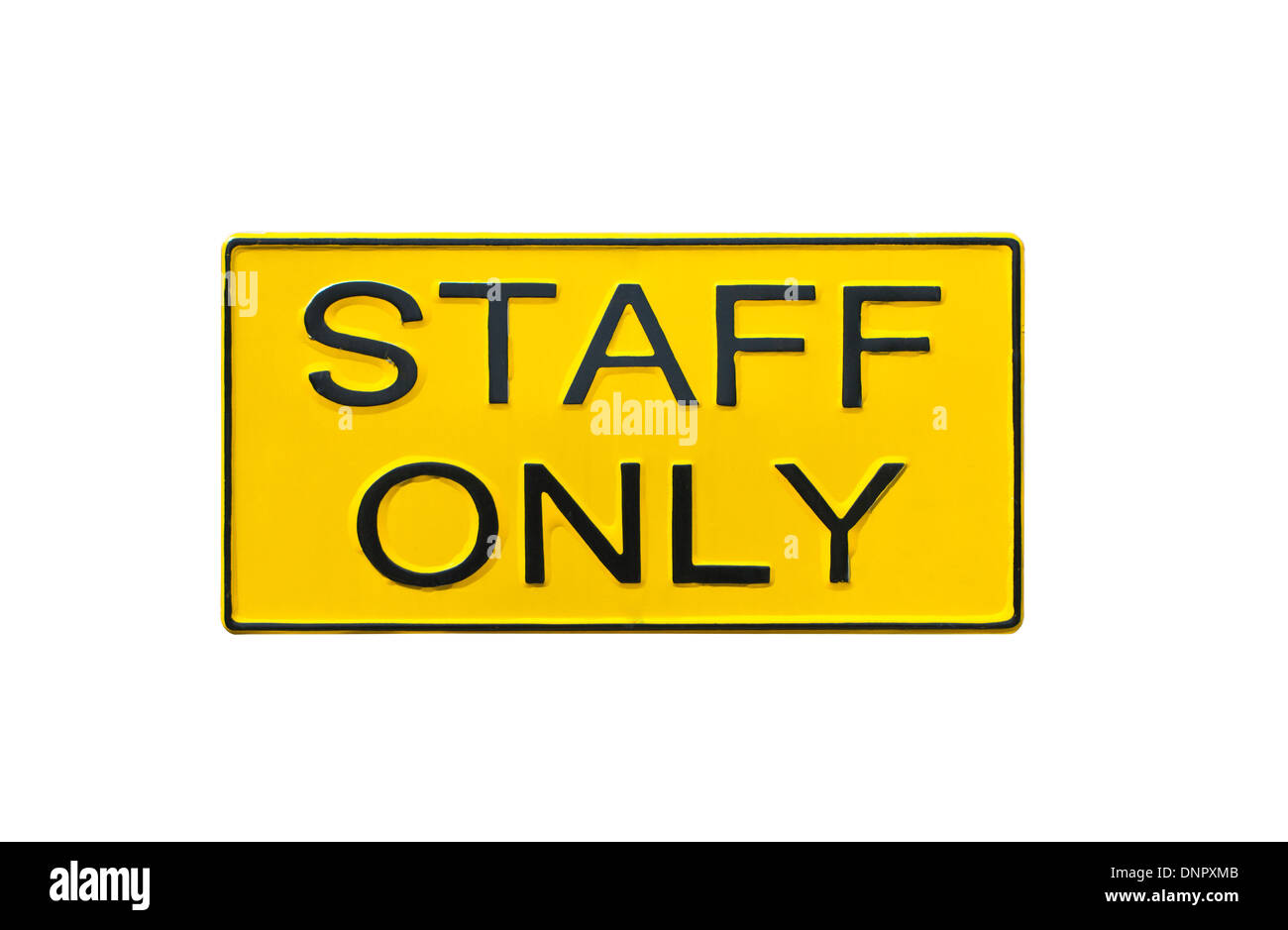 Information sign staff only hi-res stock photography and images - Alamy
