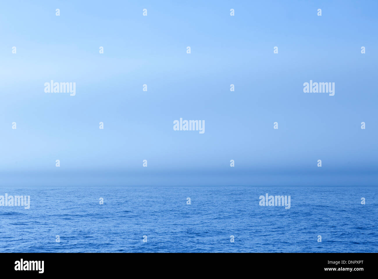 The Atlantic ocean blue water as seen from a sailboat at sea Stock ...
