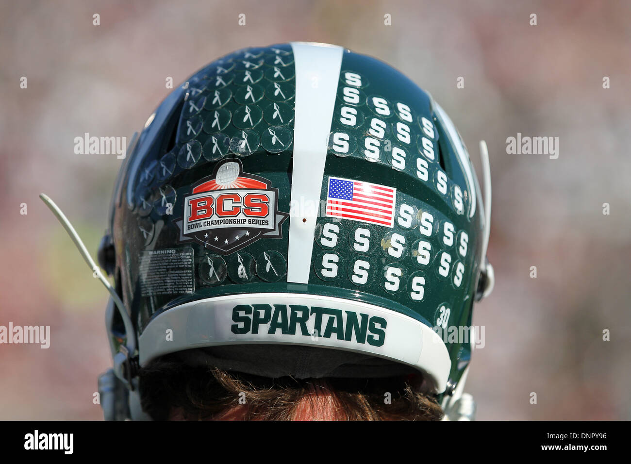 Michigan State Rose Bowl Helmet