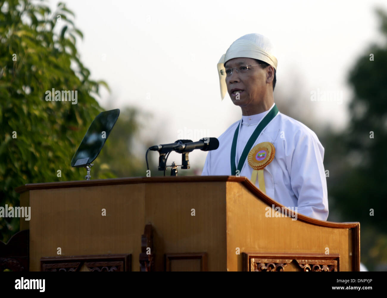 Thein sein flag hi-res stock photography and images - Alamy