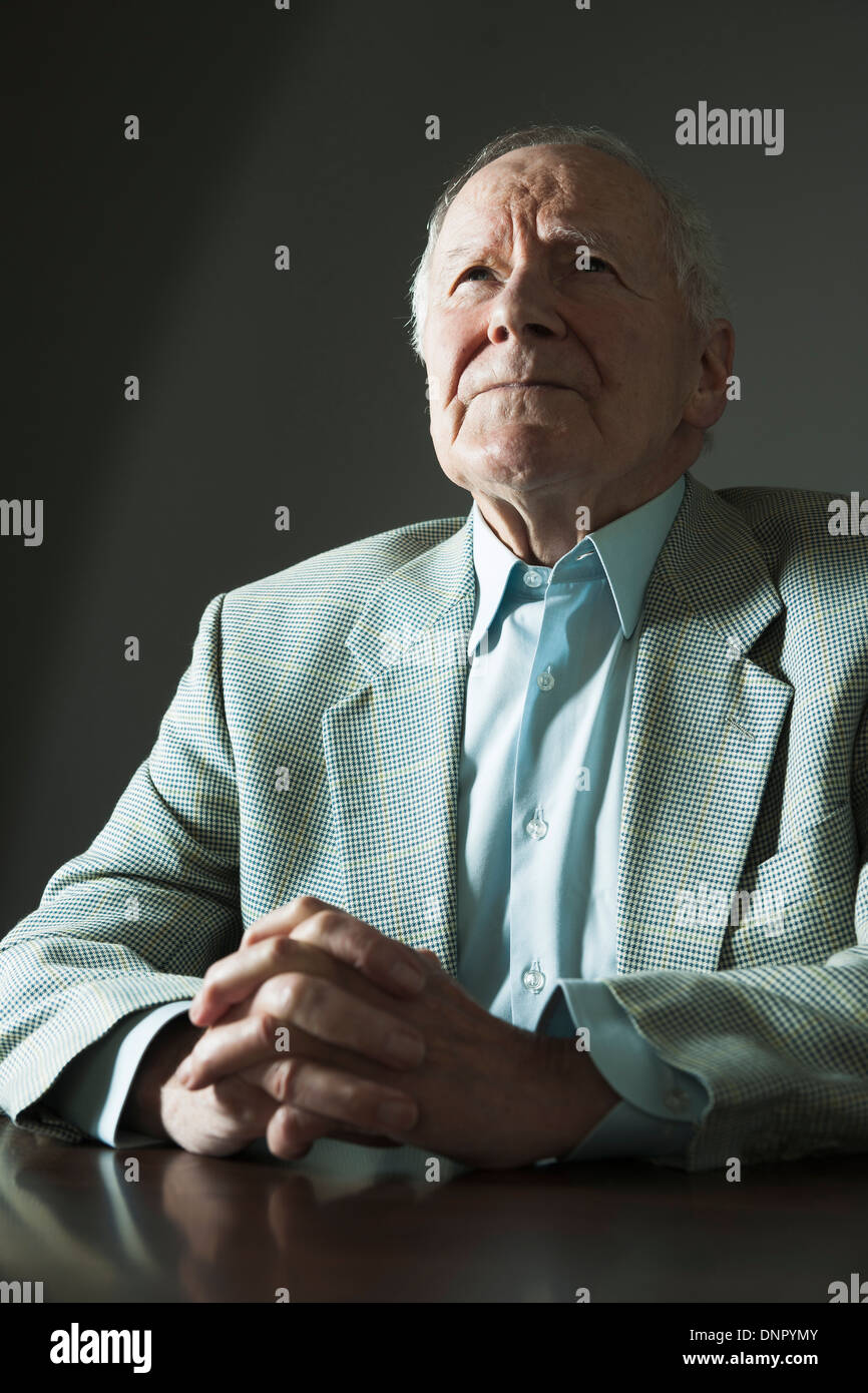 Old man thinking studio hi-res stock photography and images - Alamy