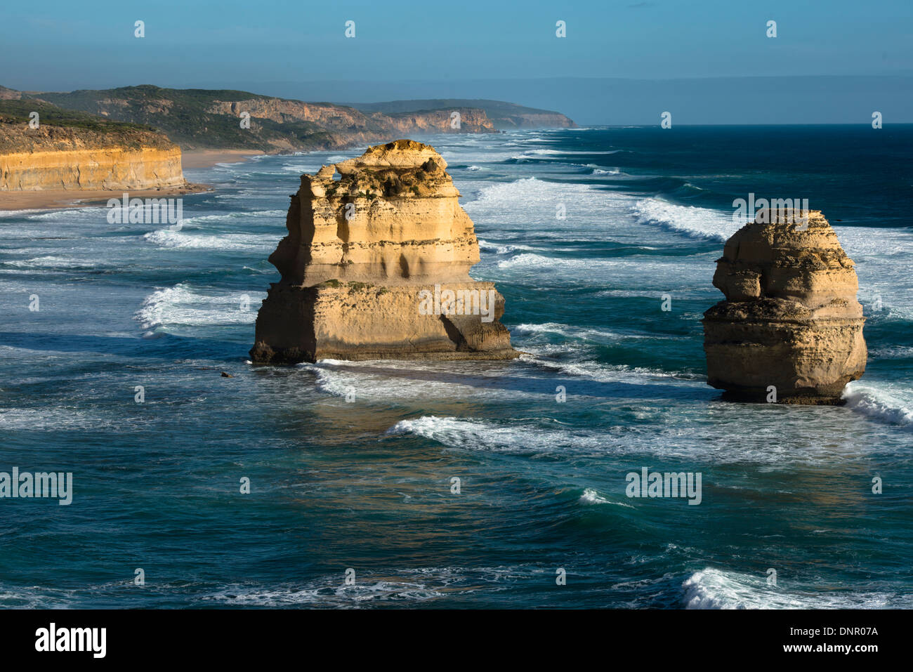Rock stacks known as the Twelve Apostles, Port Campbell; Great Ocean ...