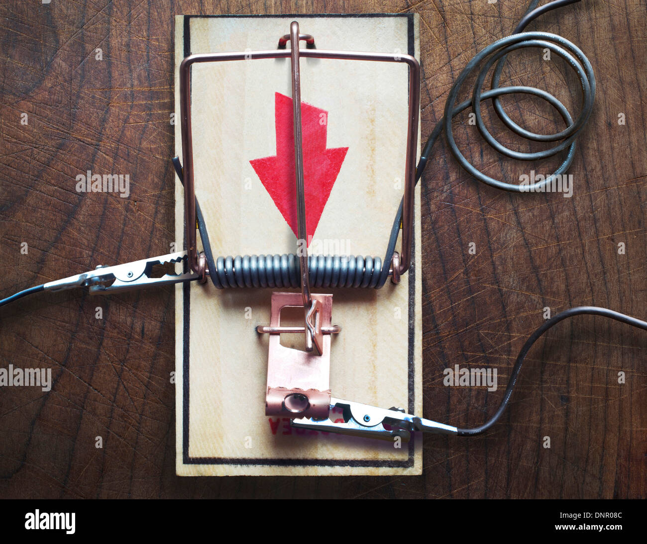 Overhead View of Electrified Mouse Trap, Studio Shot Stock Photo - Alamy