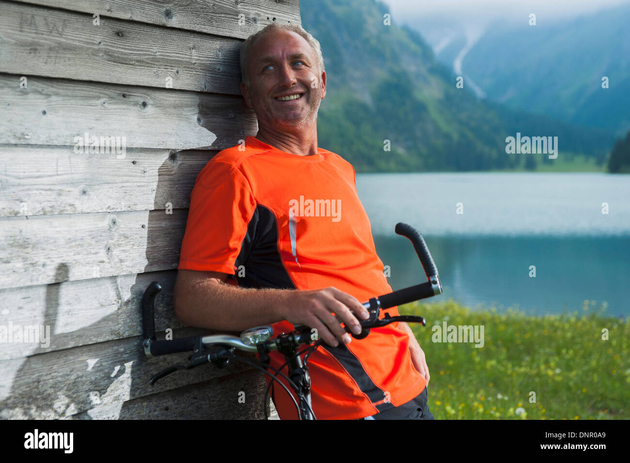 Male leaning on slat hi-res stock photography and images - Alamy