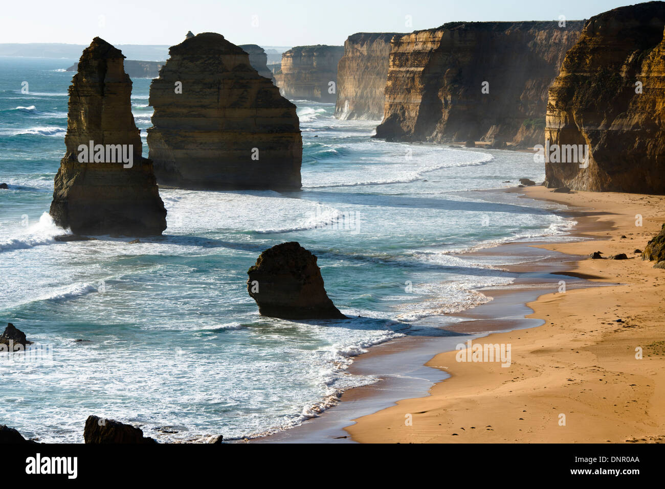 Rock stacks known as the Twelve Apostles, Port Campbell; Great Ocean ...