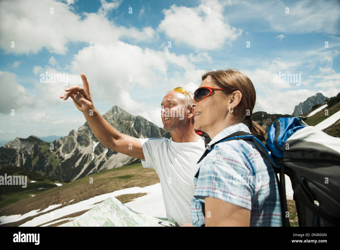 Austrian mountain recreation map hi-res stock photography and images ...
