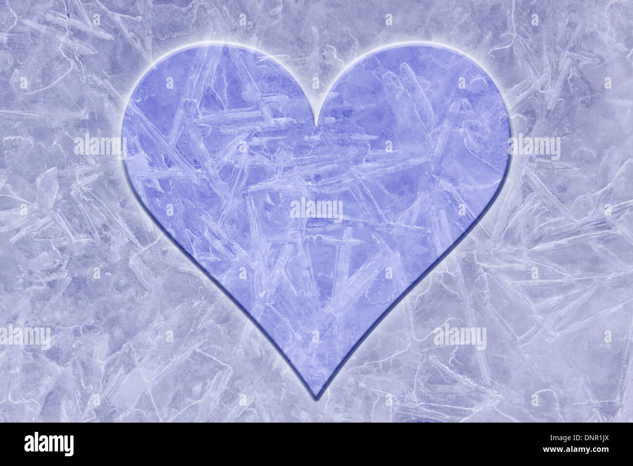 abstract ice background with heart Stock Photo - Alamy