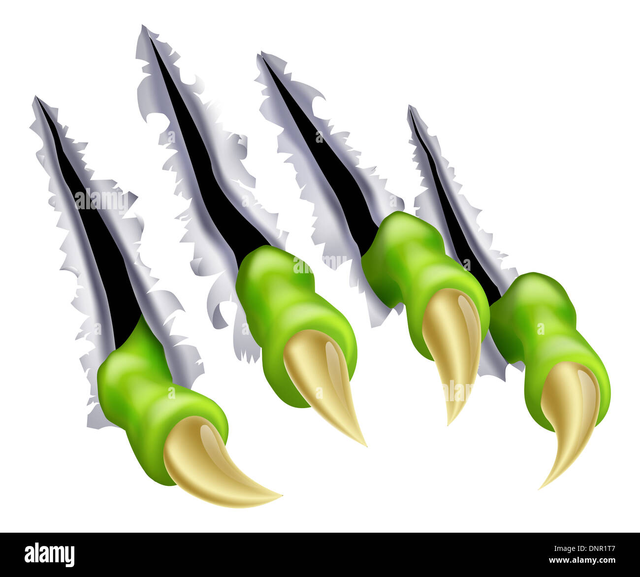 Illustration monster claw hand scratching hi-res stock photography and ...